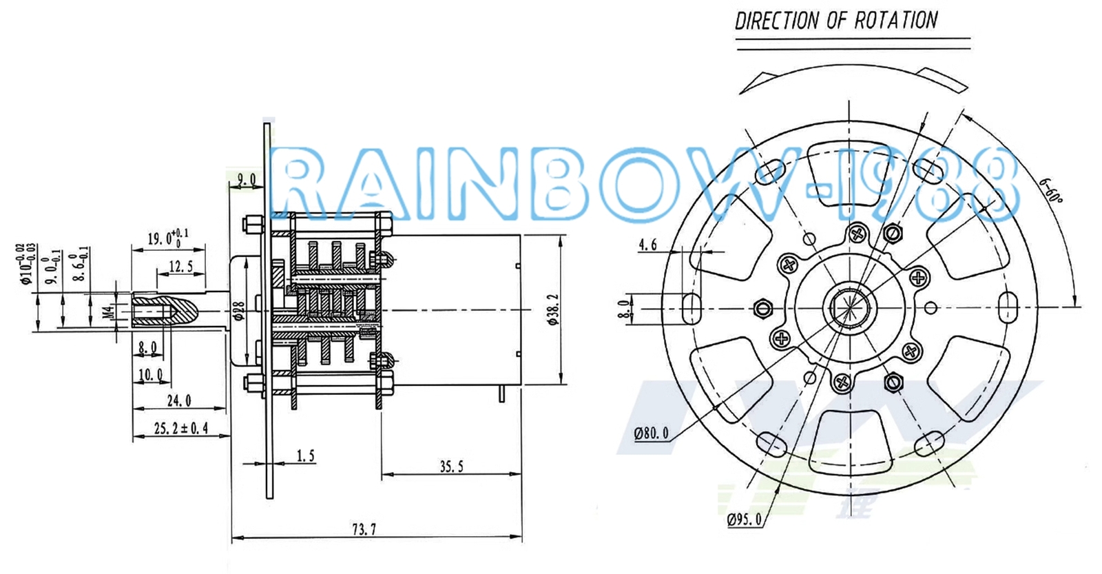 FOR DC 12V 1 RPM/min Metal Gear Reduction Motor 0.031A Reduction Ratio: 1/2800 | eBay
