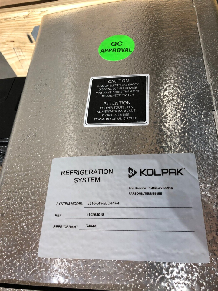 Kolpak 40807 PC149LZOP-2 Refrigeration Condensing Unit EL16-049-DDAE | eBay