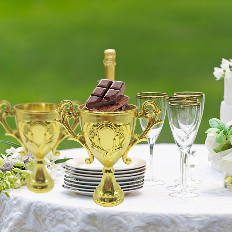 Candy Storage Box Electroplating Storage Mini Trophy Candy Container ...