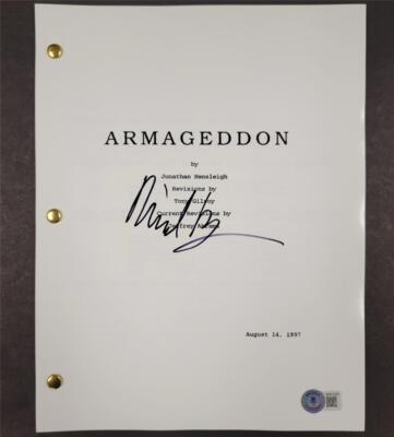 Michael Bay signed Armageddon Full Movie Script autograph (A) ~ Beckett ...