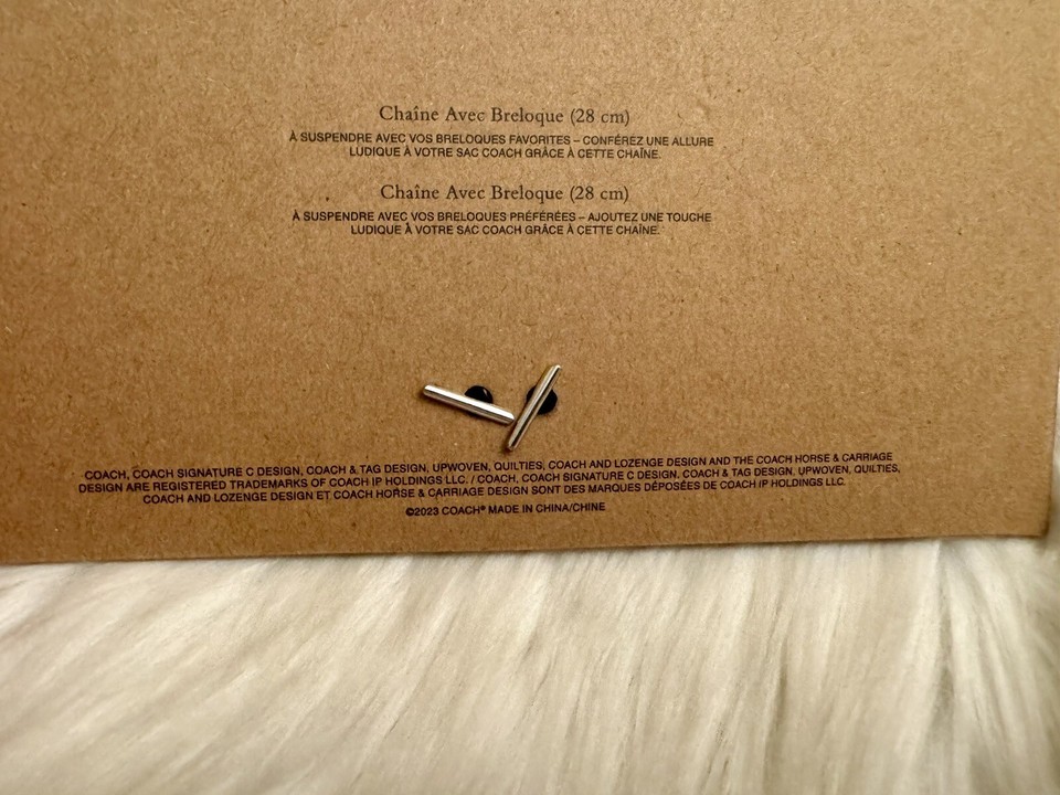 Coach Gold Motif Extension Swagger Chain With Charms Limited Original ...