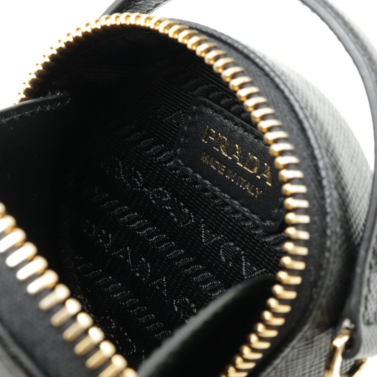 PRADA SAFFIANO Mini Pouch 2WAY Chain Shoulder Leather Black PRADA SAFFIANO Mini Pouch 2WAY Chain Shoulder Leather Black