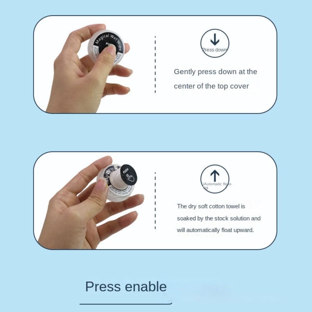 10PCS Washable Disposable Compressed Towel Portable Hand Pop Towelette ...