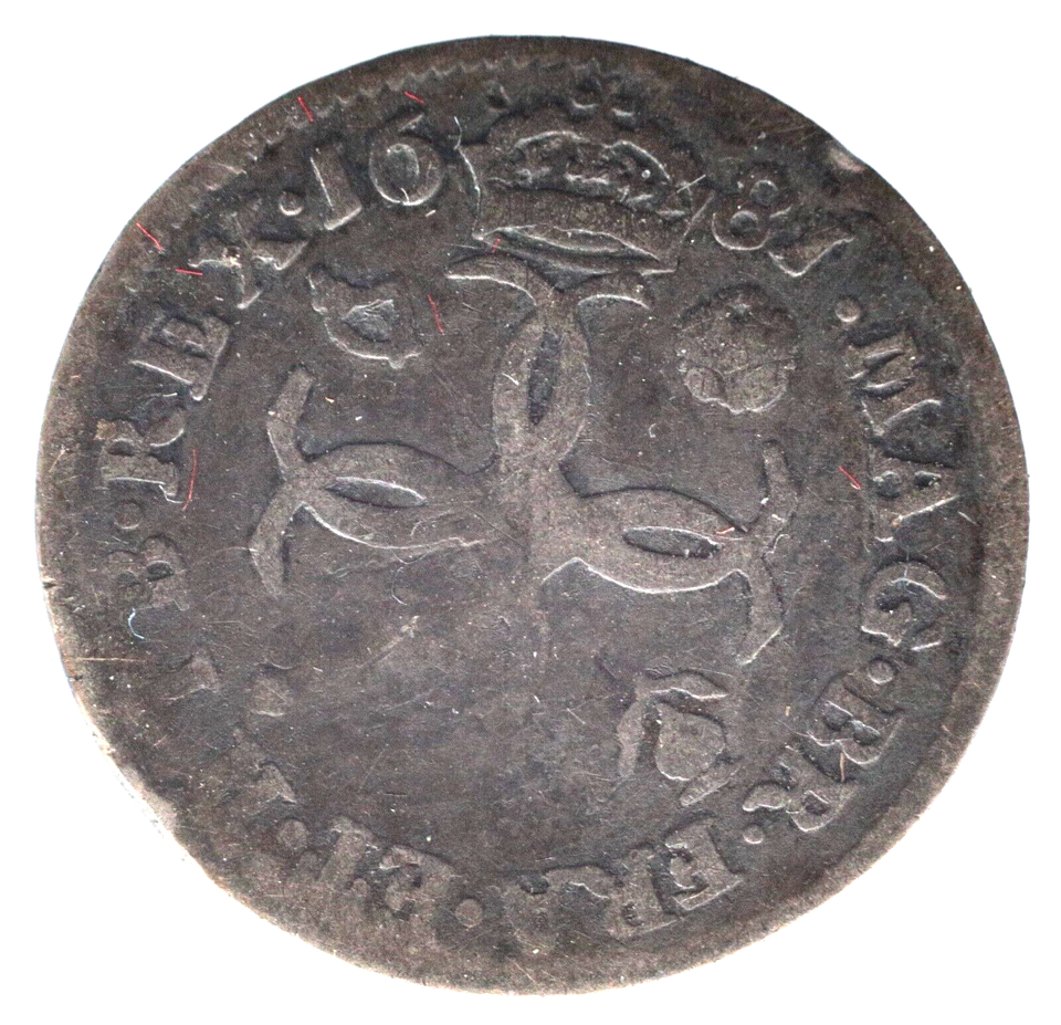 KAPPYSCOINS G5799 GREAT BRITAIN 1681 CHARLES II SILVER FOUR PENCE GROAT ...