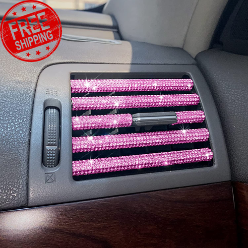 10 Pieces Bling Car Vent Outlet Trim,Bling Car Interior Moulding Trim ...
