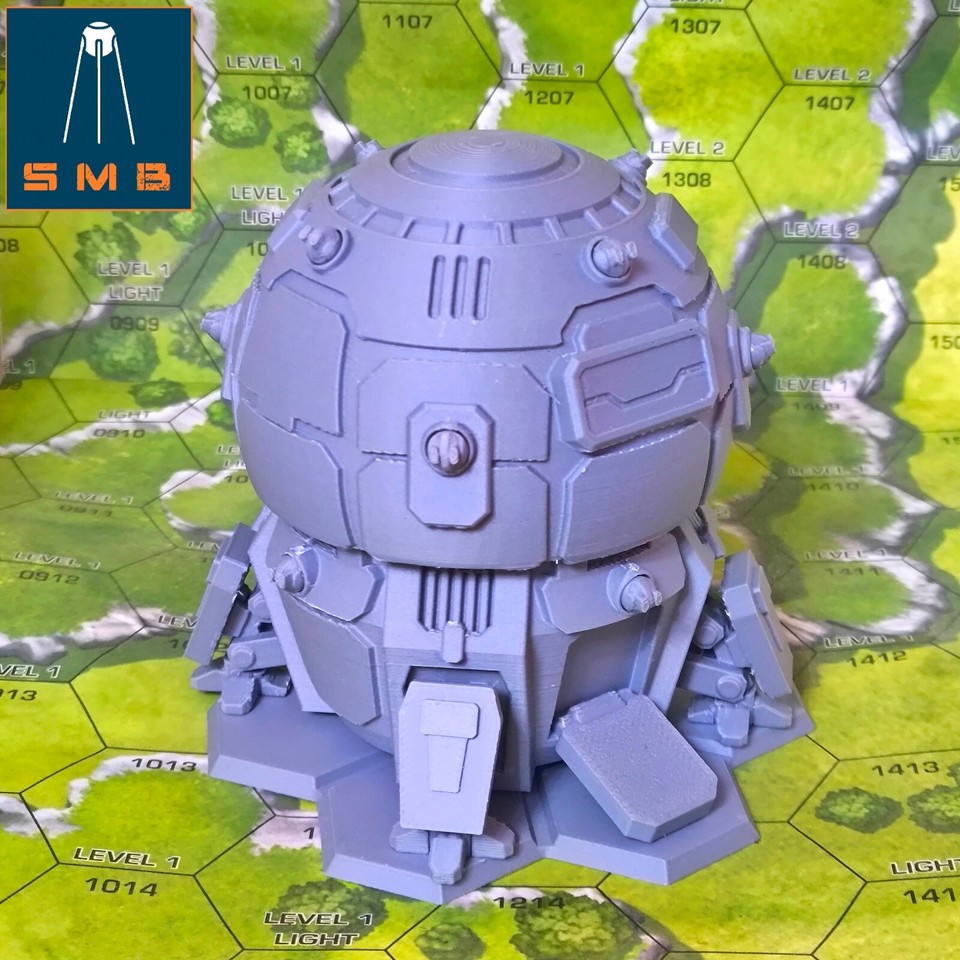 Union Class Mech Dropship w/ Hex Base, Tabletop War Game Terrain (6mm ...