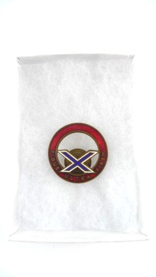 Vintage Enamel Military FIDUS ULTRA FINEM Pin Air Defense Artillery ...