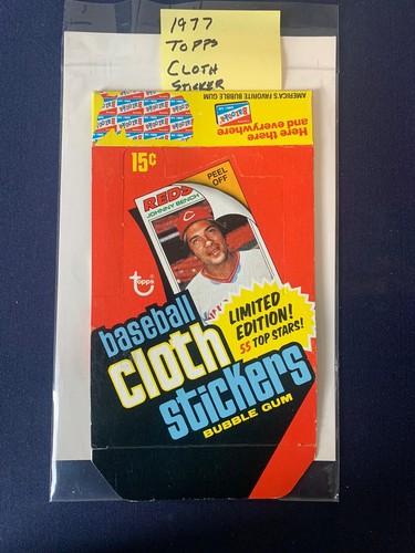 Rare Original 1977 Topps Baseball Stickers Empty Display Box | eBay