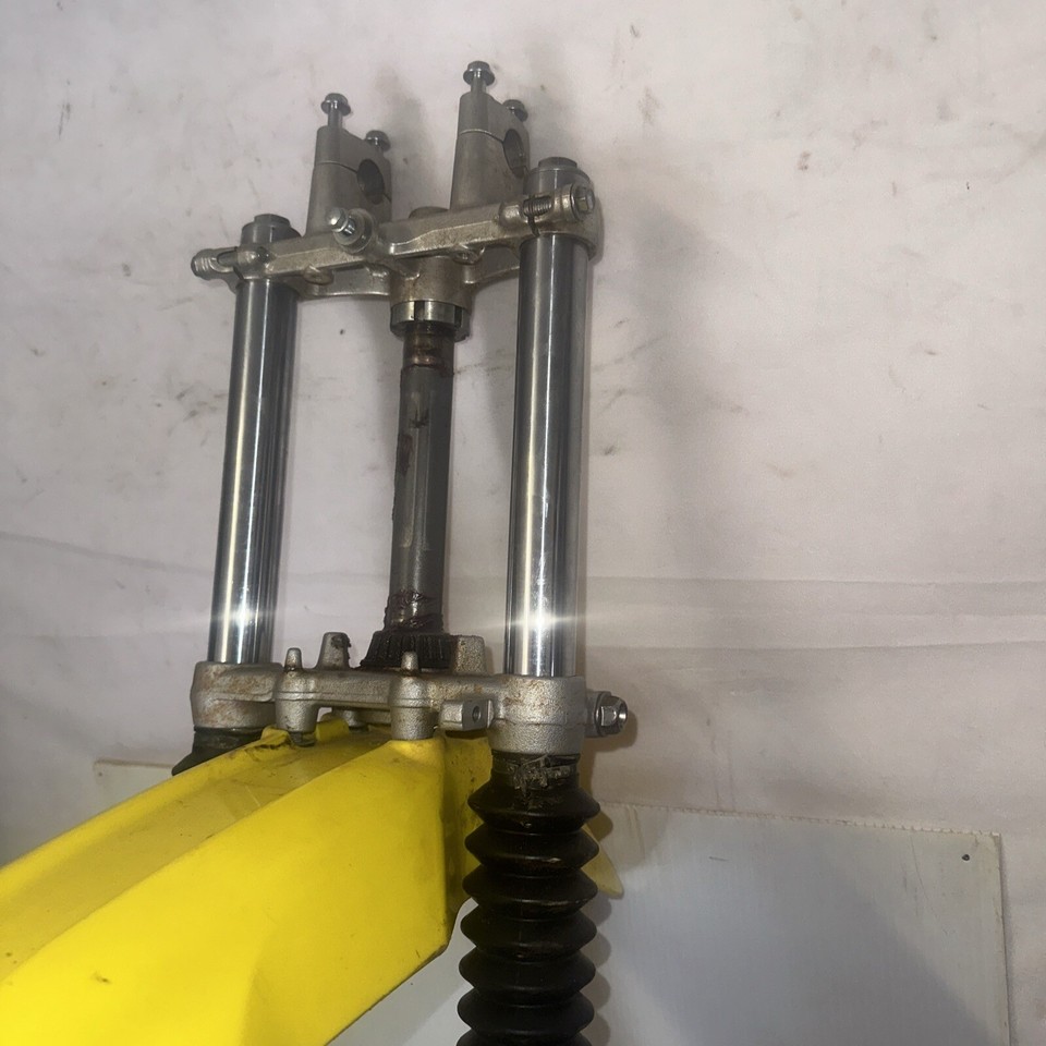 Suzuki Drz 125 Forks Front Shocks Triple Tree Mount Steering Suspension ...