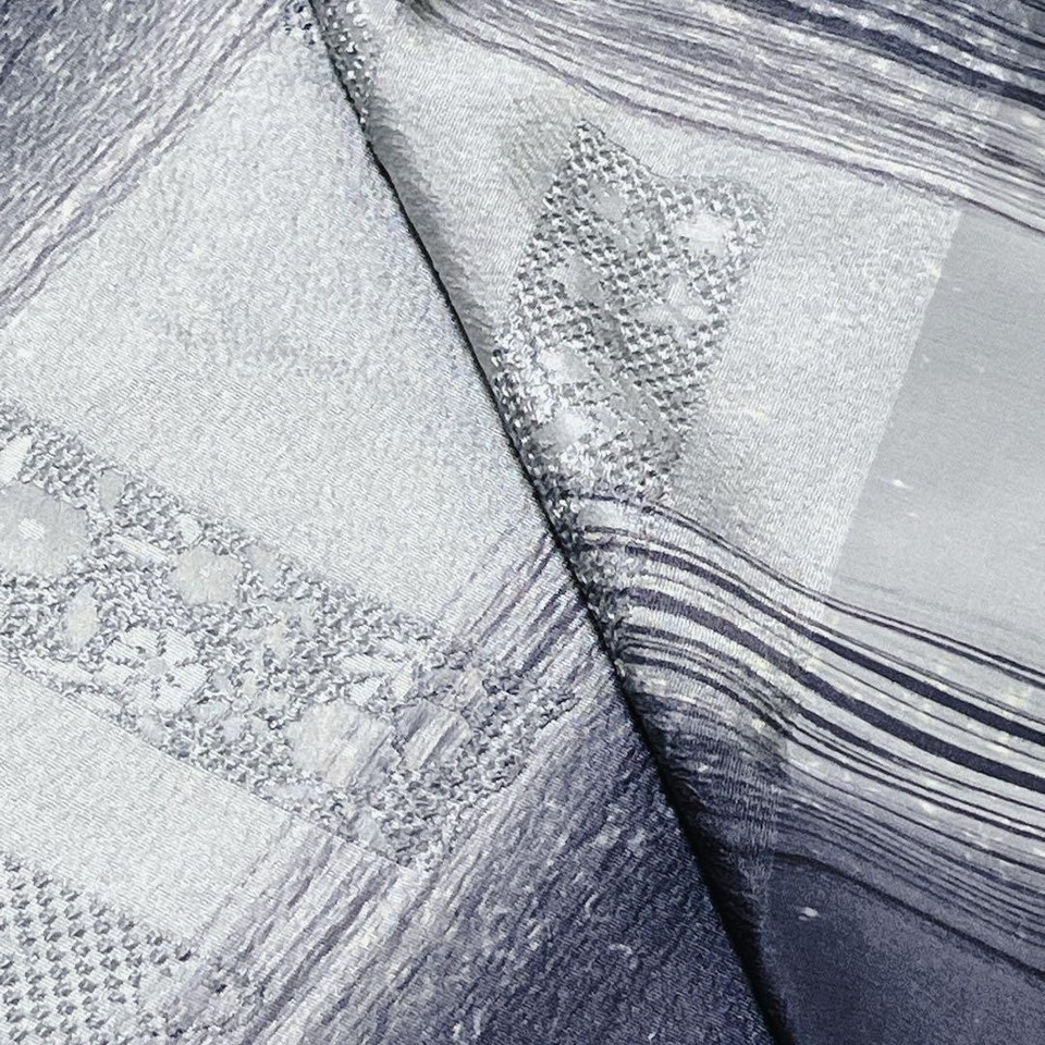 Japanese Kimono Obiage Obijime Set Gray Silk Used | eBay