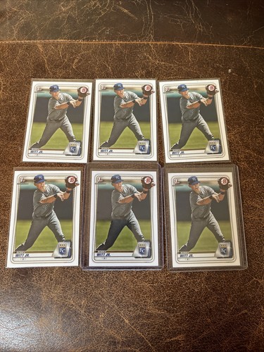 2020 Bowman LOT (6) Bobby Witt Jr. Kansas City Royals RC Rookie 1st ...
