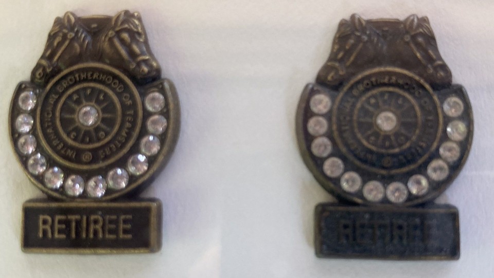 76 VINTAGE Teamsters Union Pins : Hoffa, Retired, Hollywood, 5-60 Years ...