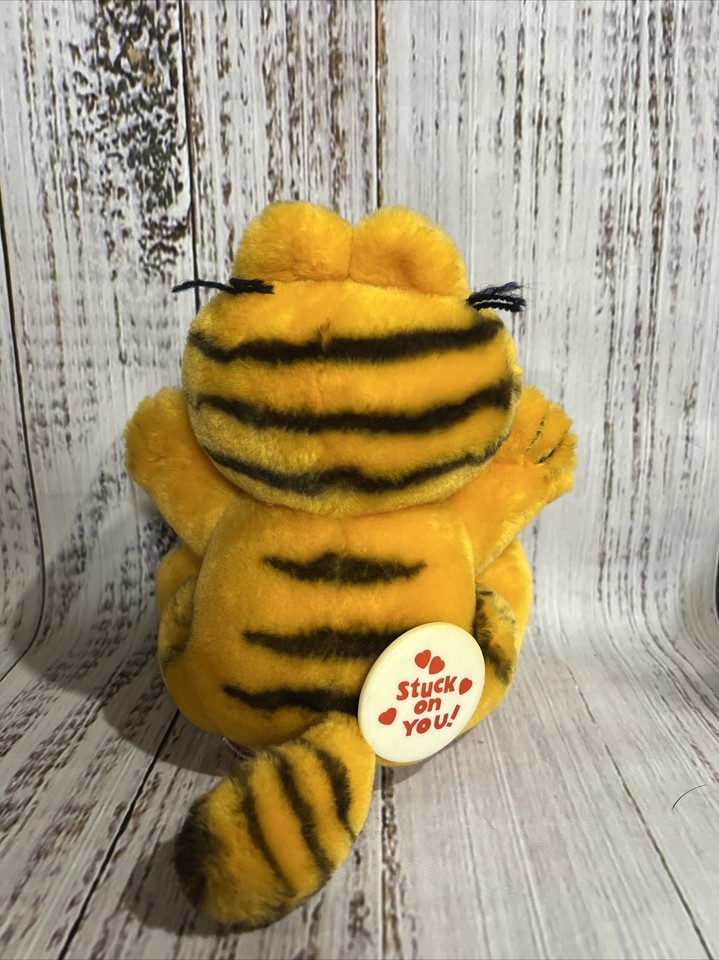 Vintage 1981 Garfield 7" Plush "Stuck On You" Window Cling Dakin ...