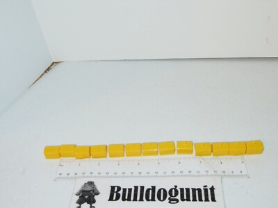 1999 Monopoly Junior Board Game Lot 13 Yellow Ticket Booth Pieces Only ...