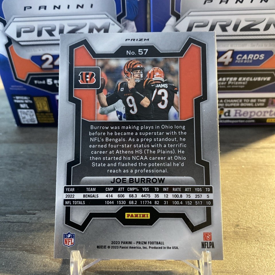 2023 Panini Prizm JOE BURROW Red White Blue Prizm #57 | eBay