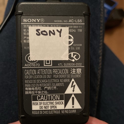 Genuine Sony AC-LS5 4.2V 1.5A Mains Adapter Charger for Camera with ...