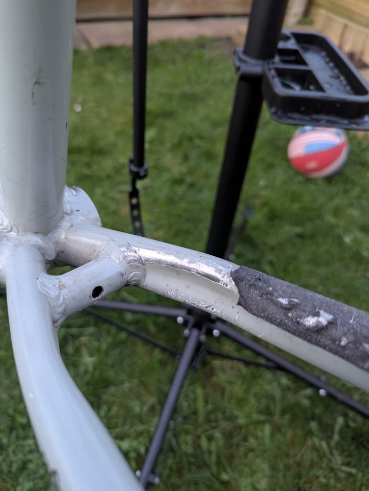 Collective C100 V2 mountain bike frame (Concrete Grey) - damaged ...