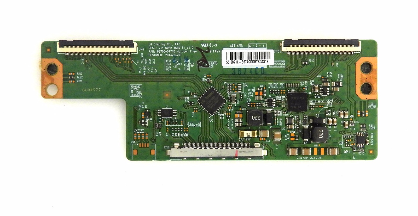 Westinghouse DWM55F1G1 T-Con Board 6871L-3674C , 6870C-0471D | eBay