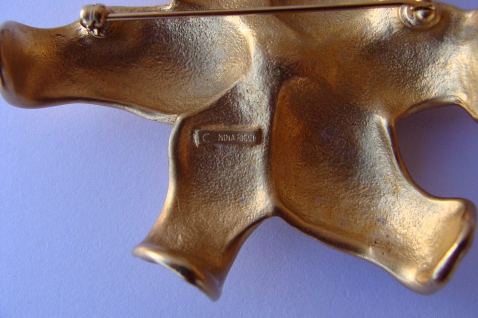 Nina Ricci Paris Superbe grande broche Vintage Nina Ricci Brooch | eBay