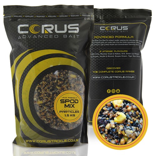 Corus Carp Fishing Spod Mix Particles Baits Resealable Bag PVA Friendly ...