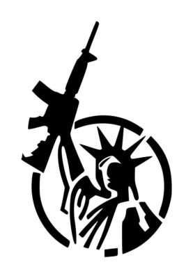 Statue of Liberty AR-15 Decal #1 3.5"x5.5" Choose Color | eBay