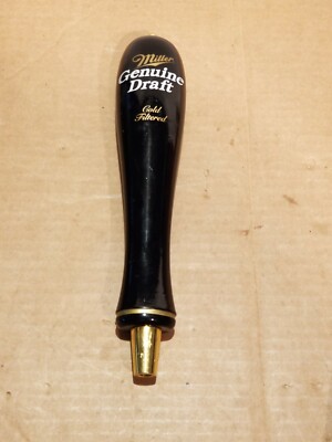 Miller Genuine draft beer tap handle - Gold Filtered - 11" | eBay