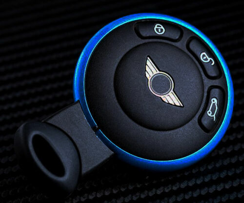 Blue key fob surround trim ring for 2008-up MINI Cooper R55 R56 R57 R58 ...