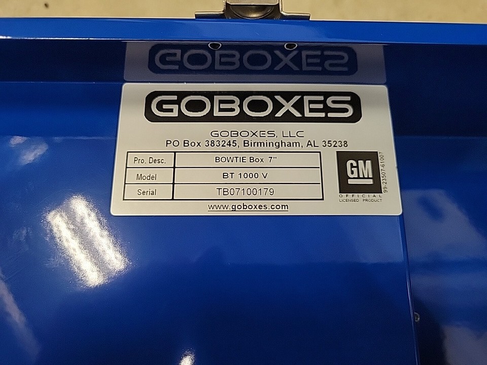Vintage Chevrolet Bowtie Goboxes Metal Toolbox | eBay