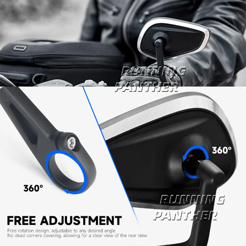 Motorcycle Rearview Bar End Mirror For Triumph Street Triple 765 660 ...