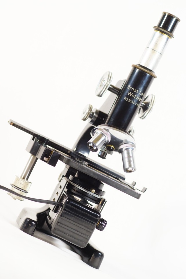 Ernst Leitz Wetzlar Microscope Vintage Leitz Microscope & Case Germany ...