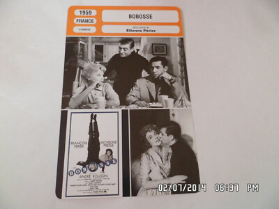 CARTE FICHE CINEMA 1959 BOBOSSE Francois Perier Micheline Presle Jacques Fabbri | eBay