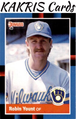 1988 Donruss #295 Robin Yount Performance Highlights, Milwaukee Brewers ...