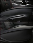 Black+Red Line PU Leather 5-Sits Car Seats Covers FULL SET Interior ...