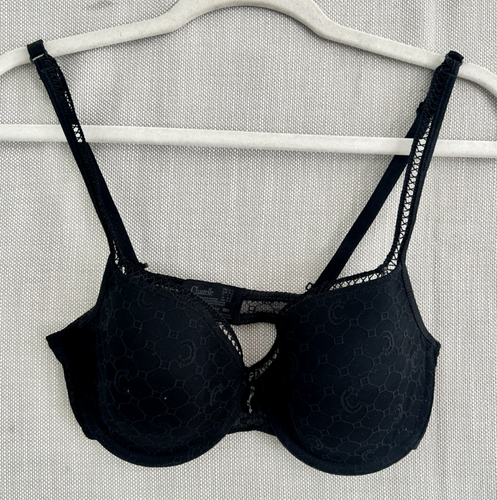 Vintage Chantelle Bra 32D Black Lace gorgeous | eBay