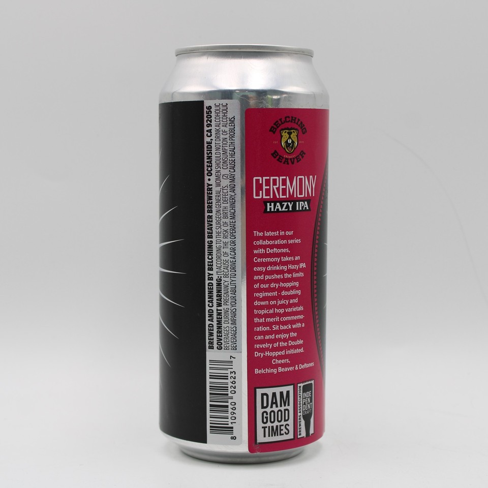 Belching Beaver Deftones 16oz Hazy India Pale Ale IPA Empty Beer Can ...
