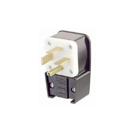 Leviton 8462-P Straight Blade Plug, 15-60P, 60 A, 250V Ac, 3 Pole ...