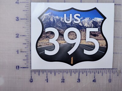 US Route 395 Sticker Decal Highway Sign Road Sign Bishop California ...