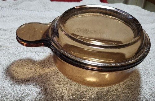 Corning Ware Pyrex Amber Vision Grab-it Combination Baking Dish With ...