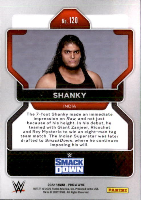 Shanky 2022 Panini Prizm WWE Rookie Card #120 | eBay