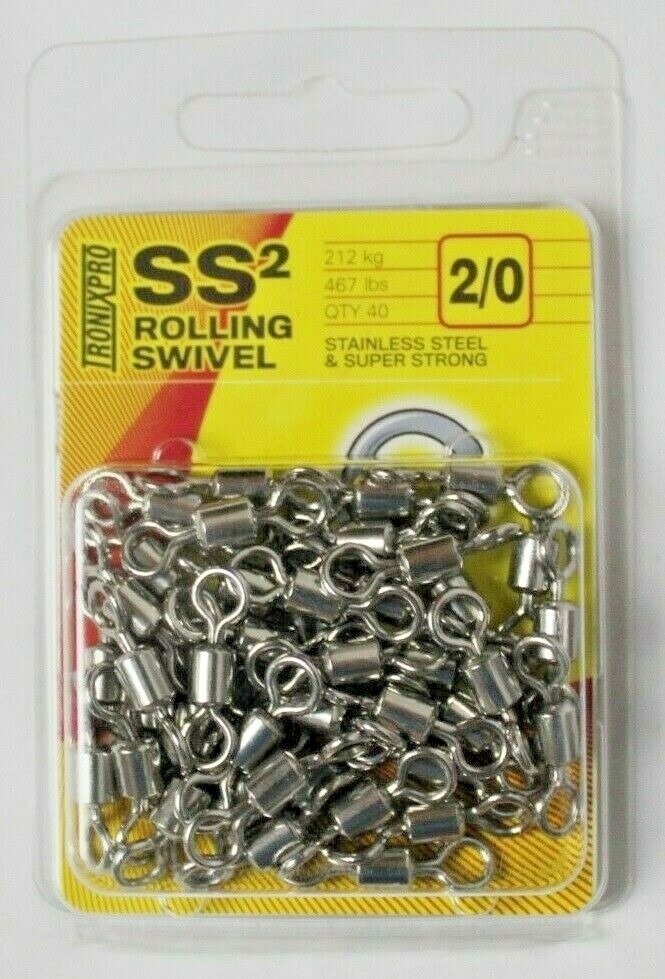 Tronix Pro MAX PACK SS2 Stainless Steel Rolling Swivels - All Sizes | eBay