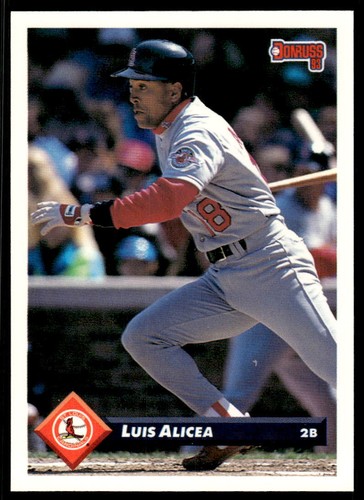 1993 Donruss 416 Luis Alicea St. Louis Cardinals Baseball Card | eBay