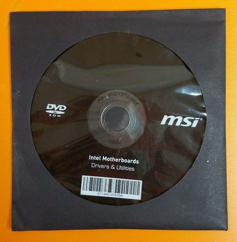 MSI Intel Motherboards Drivers & Utilities Disc DVD G71-MID1079-N56 ...