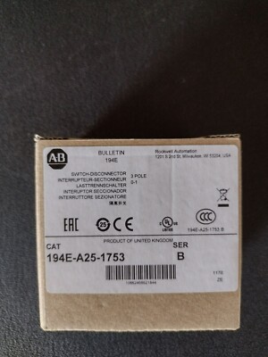 Allen Bradley 194E-A25-1753 /B IEC Load Disconnect Switch, 3P 25A | eBay