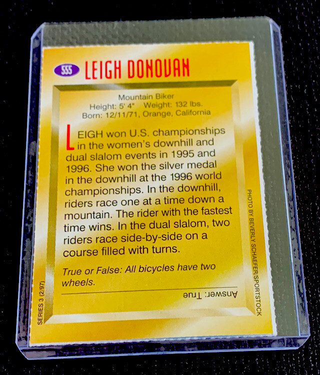LEIGH DONOVAN ROOKIE SPORTS ILLUSTRATED FOR KIDS SI USA MOUNTAIN BIKER 1997 NM+ | eBay