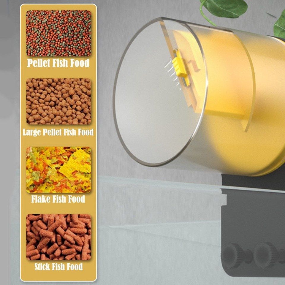 Fish Tank Automatic Fish Feeder Aquarium Auto Timing Food Feeder ...