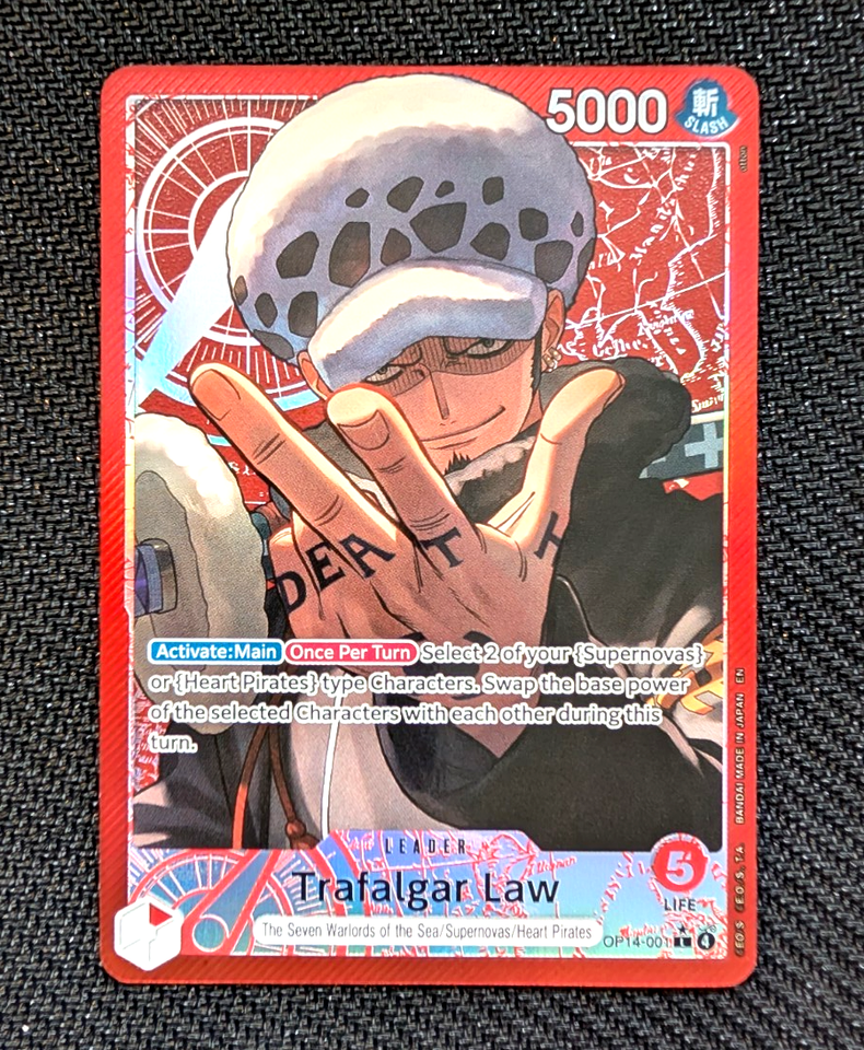 OP14-001 Trafalgar Law Alt Leader English One Piece TCG The Seven Sea’s ...