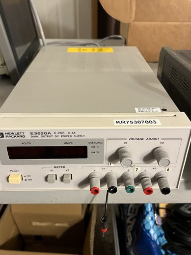 HP/Agilent E3620A Dual Ouptut 2 Channel DC Power Supply 0-25V 50W 115V ...