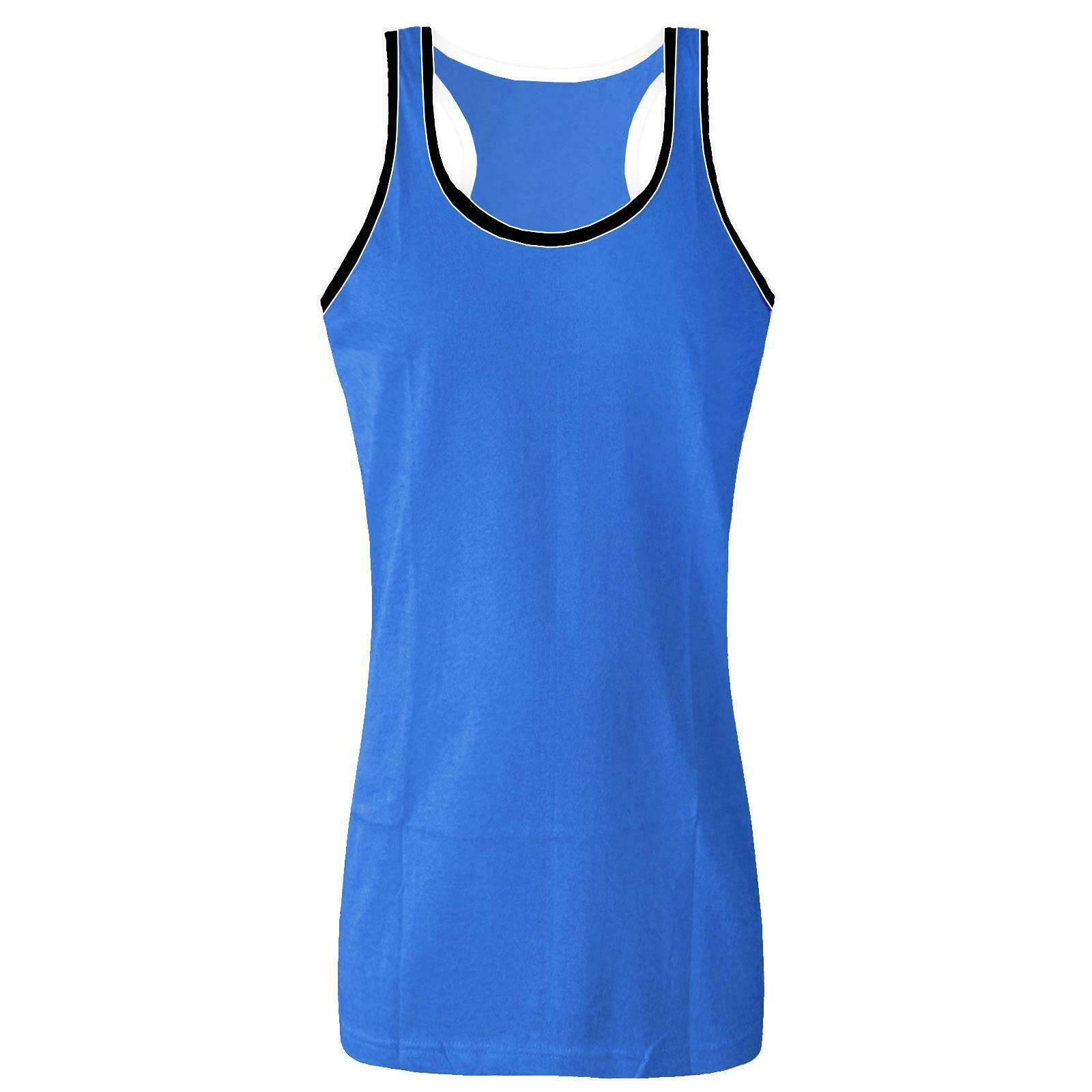 Mens Muscle Gym Vest Racer Back Tank T-Shirt Vests Training Top Fit 100 ...