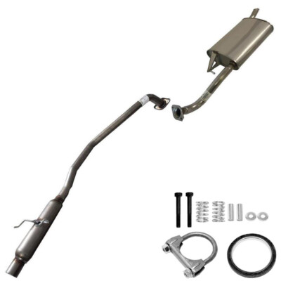 Stainless Steel Resonator Muffler Exhaust Kit fits 2009-2013 Toyota ...