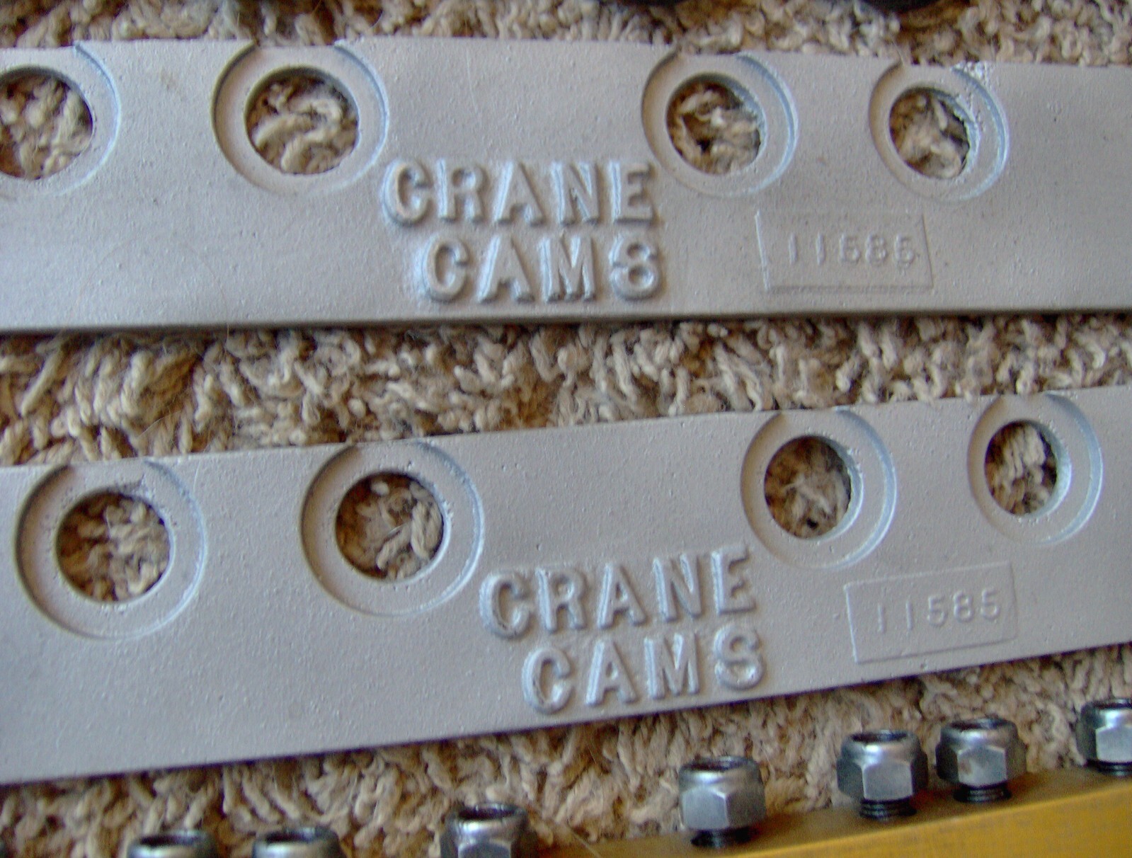 SBC CHEVY crane cams roller lifter hi-rev aluminum plates springs studs ...